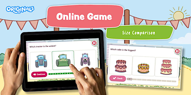 Size Comparison Online Quiz Game