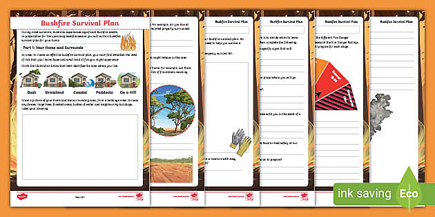 Bushfire Survival Plan Assessment Task - Primary Resources