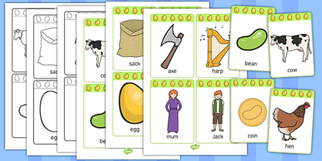 Jack and the Beanstalk Picture Cards