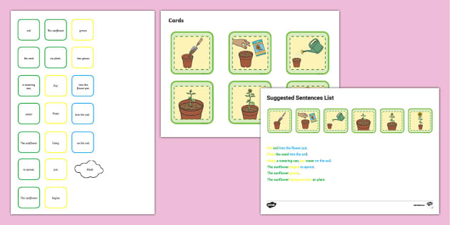 Colourful Semantics Plant Growth Sequencing Pictures