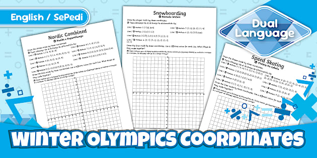 Grade 4 Maths Winter Olympics Coordinates Sepedi/English