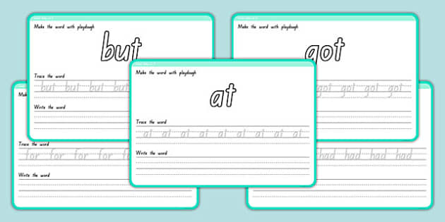 New Zealand Essential Spelling List 2 Playdough Mats