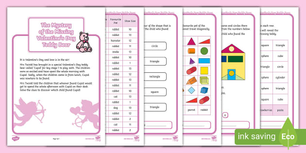 👉 Y1 The Mystery of the Missing Valentine's Day Teddy Bear