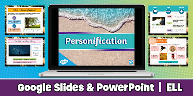 Personification Google Slides & PowerPoint for ELL