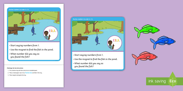 EYFS Maths Counting Challenge: Count and Fish