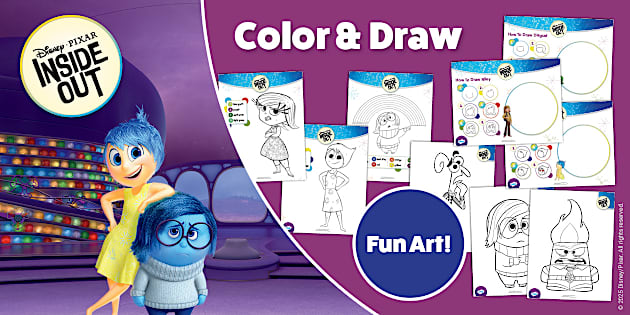 Inside Out: Coloring & Drawing Activity Pack