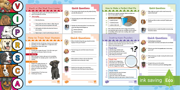 LKS2 60-Second Reads: Instructional Texts Activity Pack