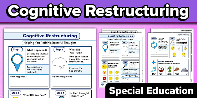 Cognitive Restructuring Worksheet | SPED | Twinkl USA