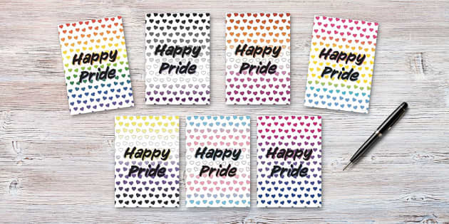 Rainbow Flag Happy Pride Postcard Set | Twinkl Party