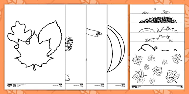 Toamna – Desene de colorat