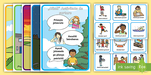 Rutina zilnică - Activitate de sortare - Twinkl