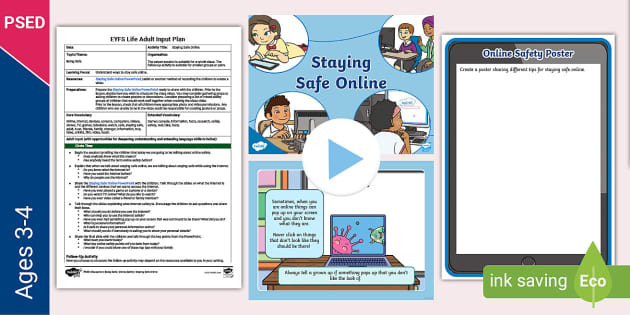 PSED Staying Safe Online Adult Input Plan and Resource Pack