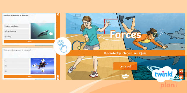 Science: Forces: Year 5: Interactive Quiz (teacher made)