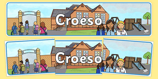Baner Croeso Cymraeg - Arddangosfeydd Dosbarth - Twinkl