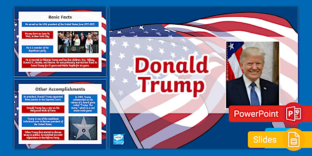 Donald Trump PowerPoint & Google Slides for 6th-8th Grade
