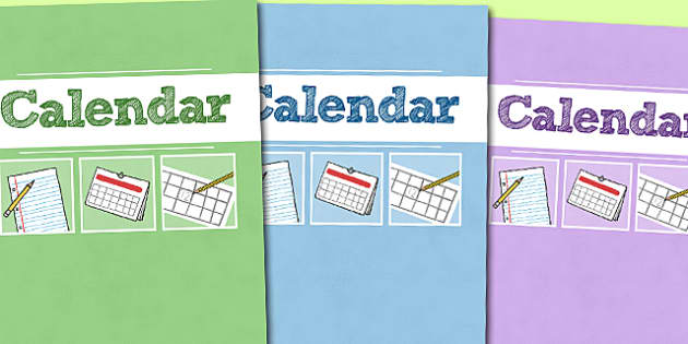 A4 Calendar Divider Covers-calendar, diver covers, divider covers, A4 ...
