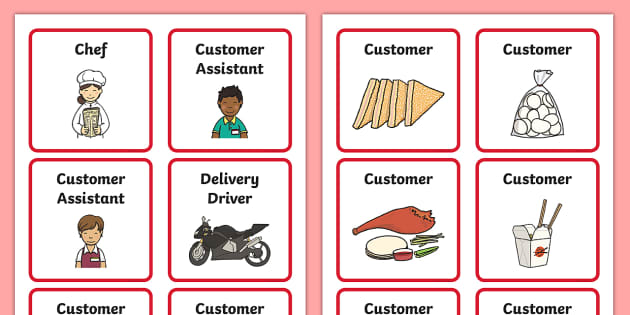 Chinese Takeaway Role Play Badges (teacher made) - Twinkl