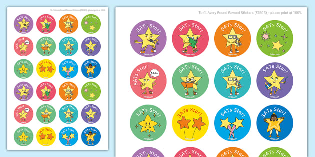 * NEW * SATs Star! Reward Stickers (teacher made) - Twinkl