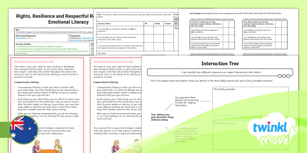 Year 6 RRRR Emotional Literacy Lesson Pack (teacher made)