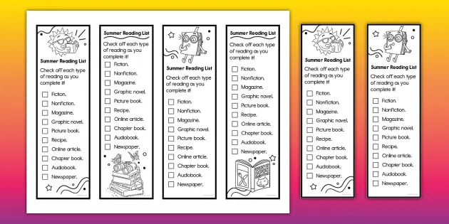 Basic Reading List Printable