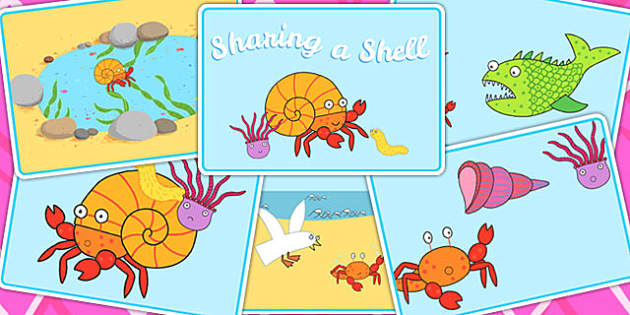 FREE! - Story Sequencing to Support Teaching on Sharing a Shell