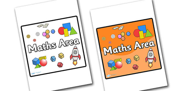 Maths Area Sign - sign, display sign, area display sign, area