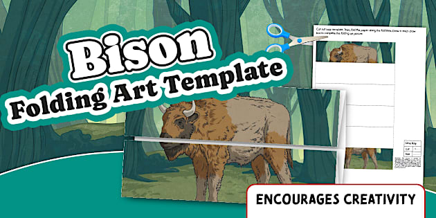 Bison Folding Art Template