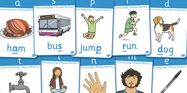Active Literacy Stage 1 Posters | Phonics Program Display