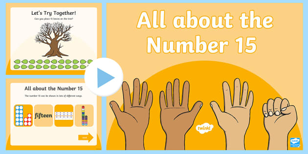 All About Number 15 PowerPoint (teacher made)
