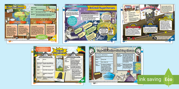 UKS2 Digging for Details: Animal Superheroes Infographic