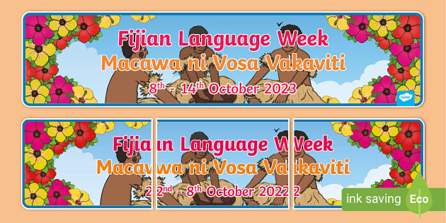 Fijian Language Week Banner (teacher made) - Twinkl