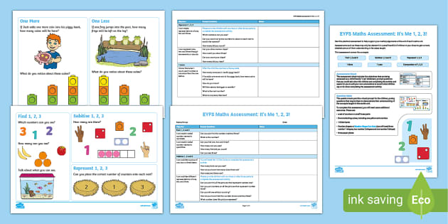 EYFS Maths Assessment: White Rose Maths It's Me 1, 2, 3!