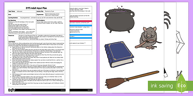 EYFS The Witch's Trunk Adult Input Plan and Resource Pack