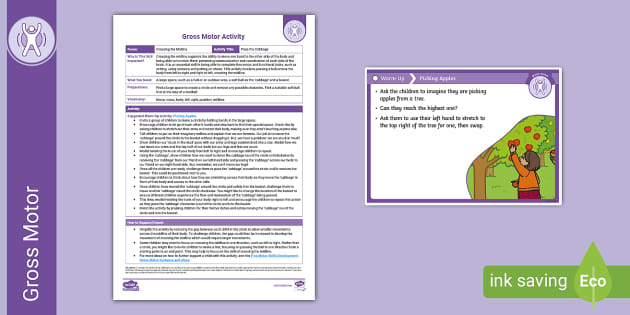 Fine Motor Skills Gross Motor Activity: Pass the Cabbage