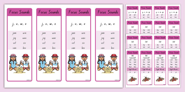 Phonics: Level 3 Weeks 1-7 Bookmarks Pack (teacher made)