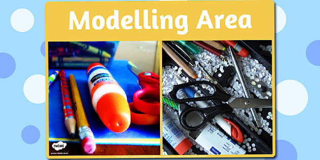 👉 Modelling Area Photo Sign (teacher made) - Twinkl