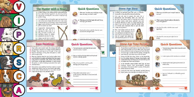 LKS2 60-Second Reads: Stone Age Activity Pack (teacher made)