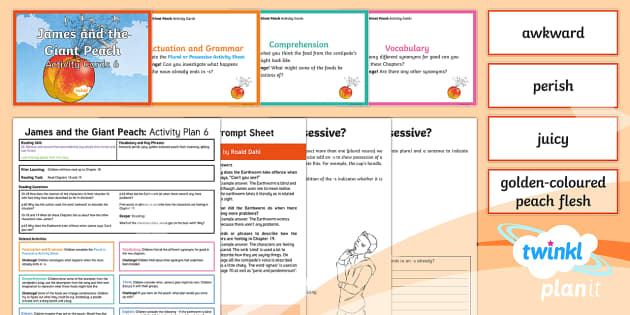 James and the Giant Peach Guided Reading 6 Y4 to Support Teaching On ‘James