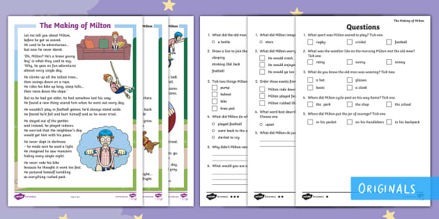 The Making of Milton Differentiated Differentiated Reading Comprehension