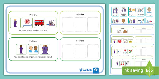 Twinkl Symbols: Solving Problems Scenario Activity - Twinkl