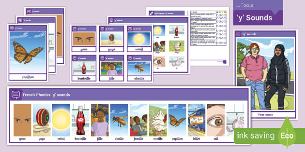 👉 French Phonics: Resource and Display Pack: 'y' sounds