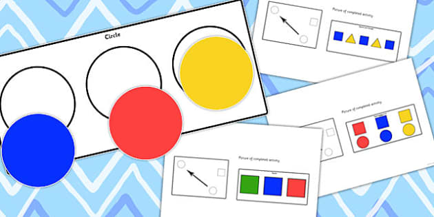 Workstation Pack Shape Matching Activities Set 1 - match