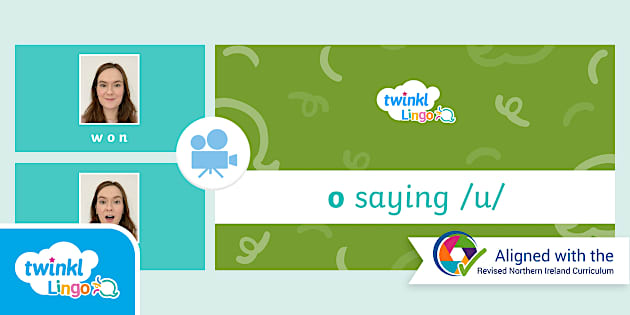 Twinkl Lingo Stage 5/6 'o' Saying /u/ Sound Video