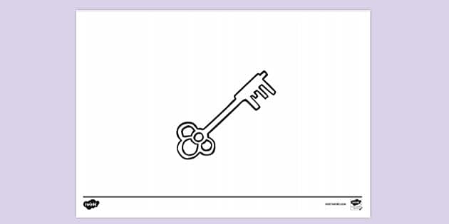 Key for Map | KS1 Colouring Sheets | Twinkl Resources