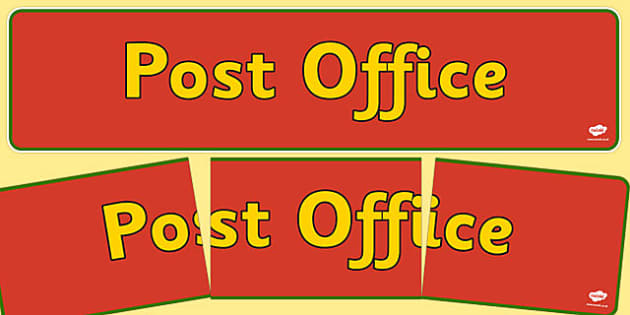 Post Office Display Banner - Post Office display, banner, poster, post