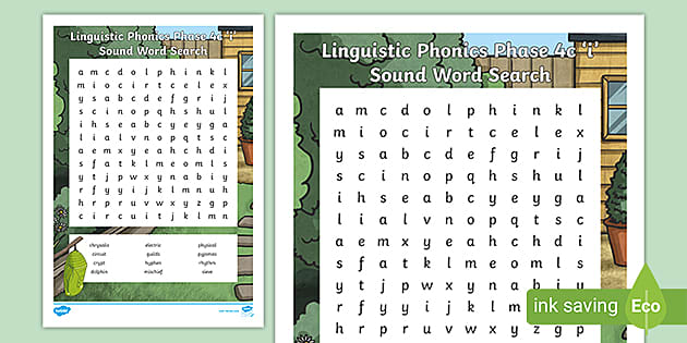 Linguistic Phonics Phase 4c 'i' Sound Word Search - Twinkl