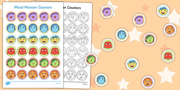 Mood Monsters Counters (teacher made)