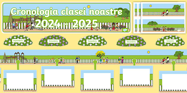 Prietenie – Cronologia clasei 2024-2025 - Twinkl