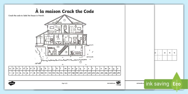 👉 Crack the Code French Activity - KS2 - Twinkl