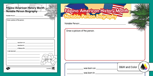 Filipino American History Month Notable Person Biography